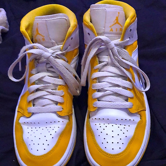 Nike | Shoes | Yellow Nike Air Jordan S | Poshmark